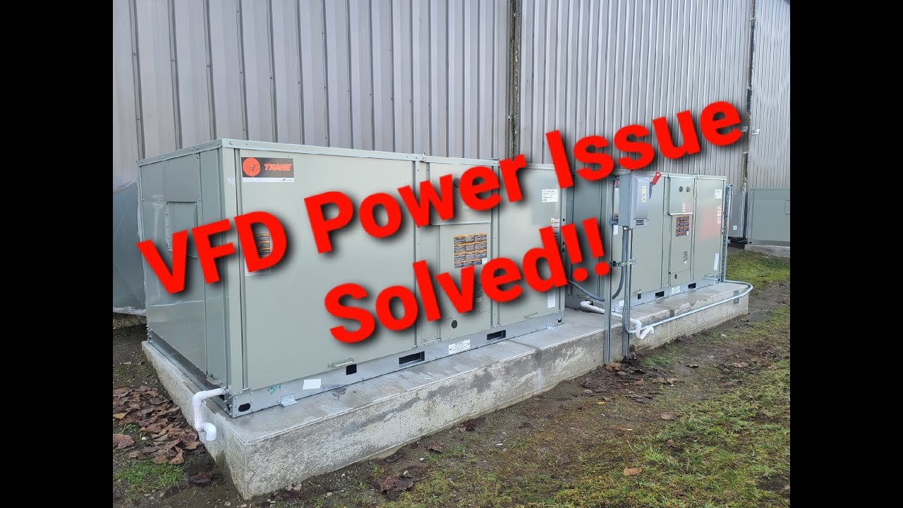 Trane Package Unit VFD Troubleshooting - YouTube