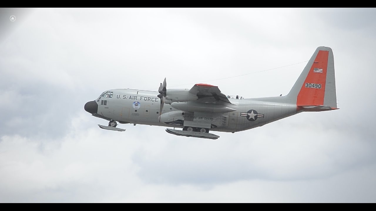 Very Rare!!! USAF Lockheed LC-130H Hercules Takeoff From PDX - YouTube