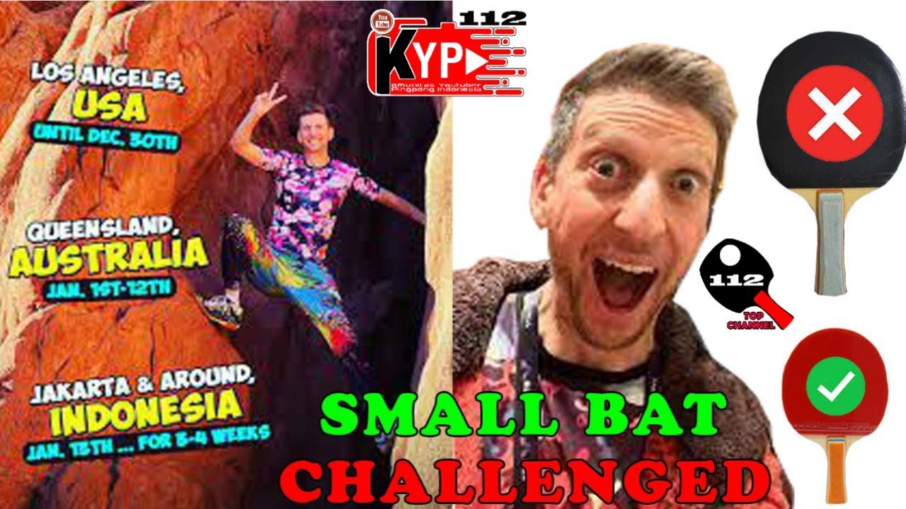 Adam Bobrow in indonesia Challenged Small Bat Vs Fans Adam@topchannelok ...
