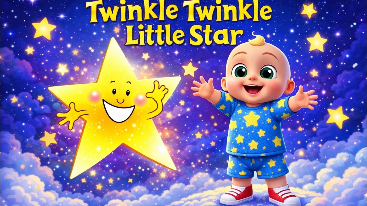 📌 Twinkle Twinkle Little Star ⭐💛🎵 | Cute Babies Enjoy Calm Bedtime Fun ...
