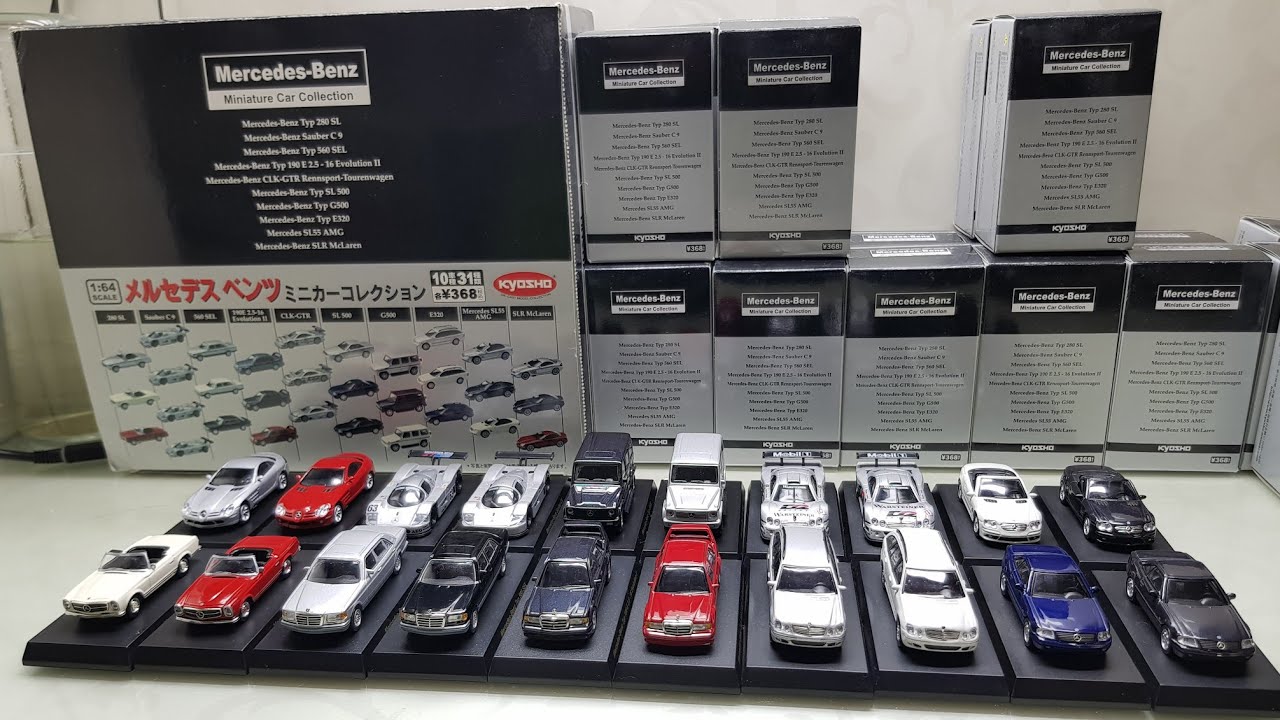 kyosho 1/64 Mercedes Benz Full unboxing!! - YouTube