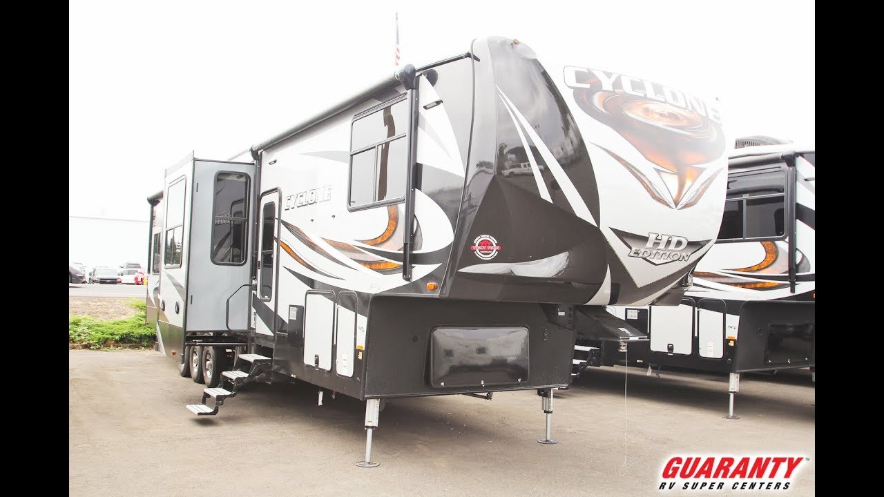 2018 Heartland Cyclone 4005 Toy Hauler Fifth Wheel Video Tour ...