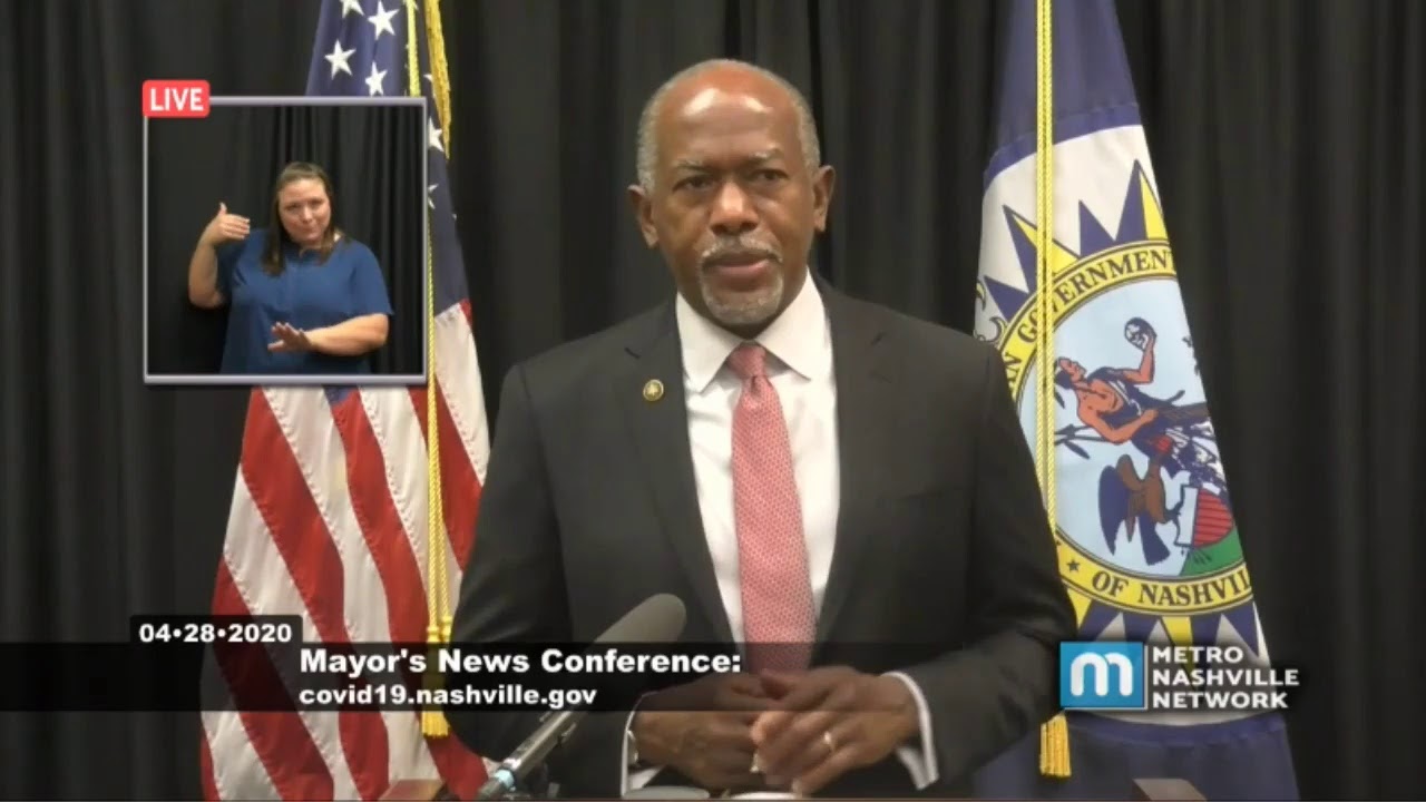 Mayor John Cooper, public health officials give an update on the ...