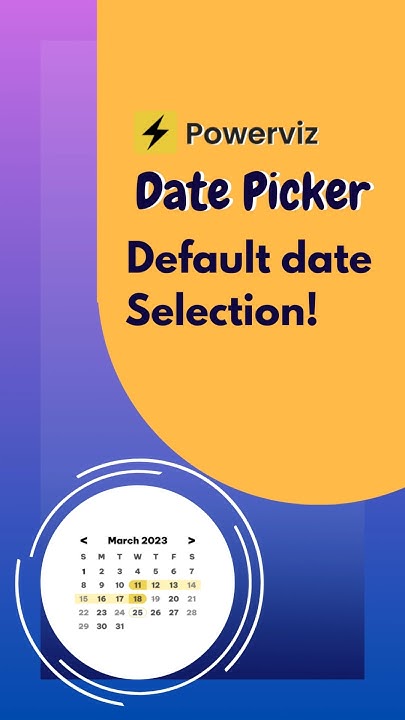 Master Default Selection in Powerviz Date Picker | Power BI Tutorial - YouTube