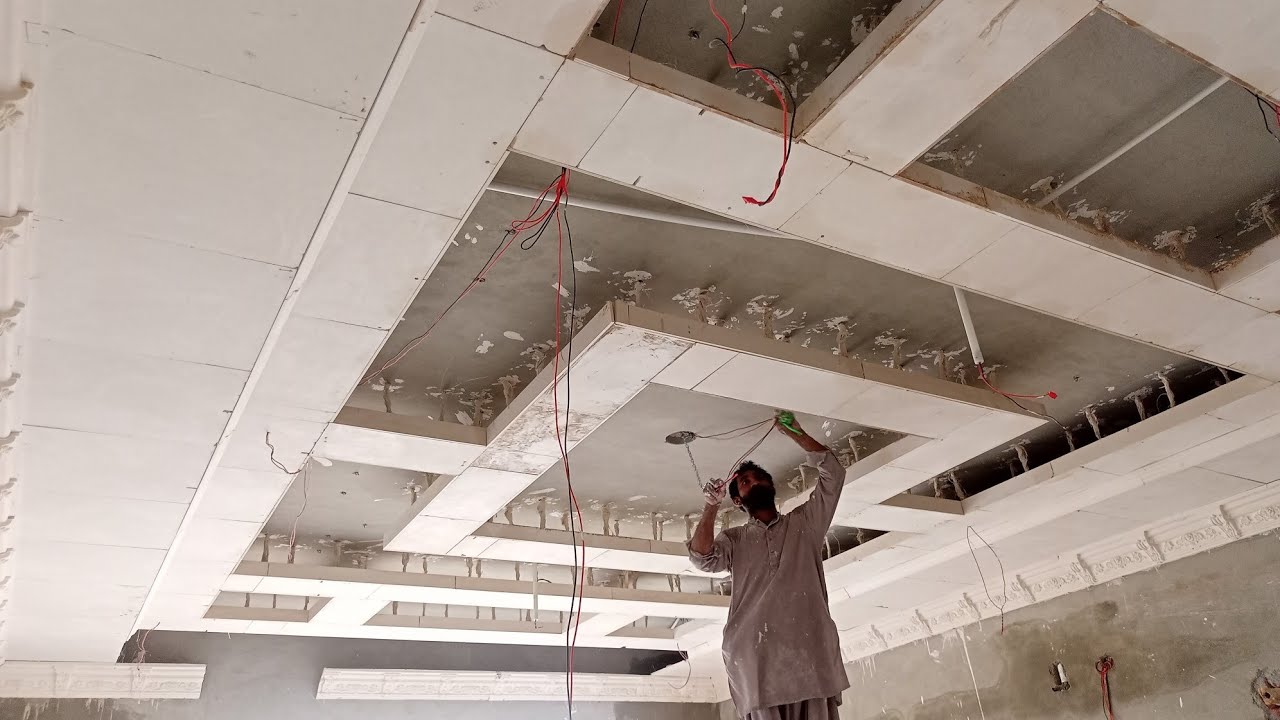 Ceiling Install Full Video | How to Install Thermocol Roof Ceiling 24* ...