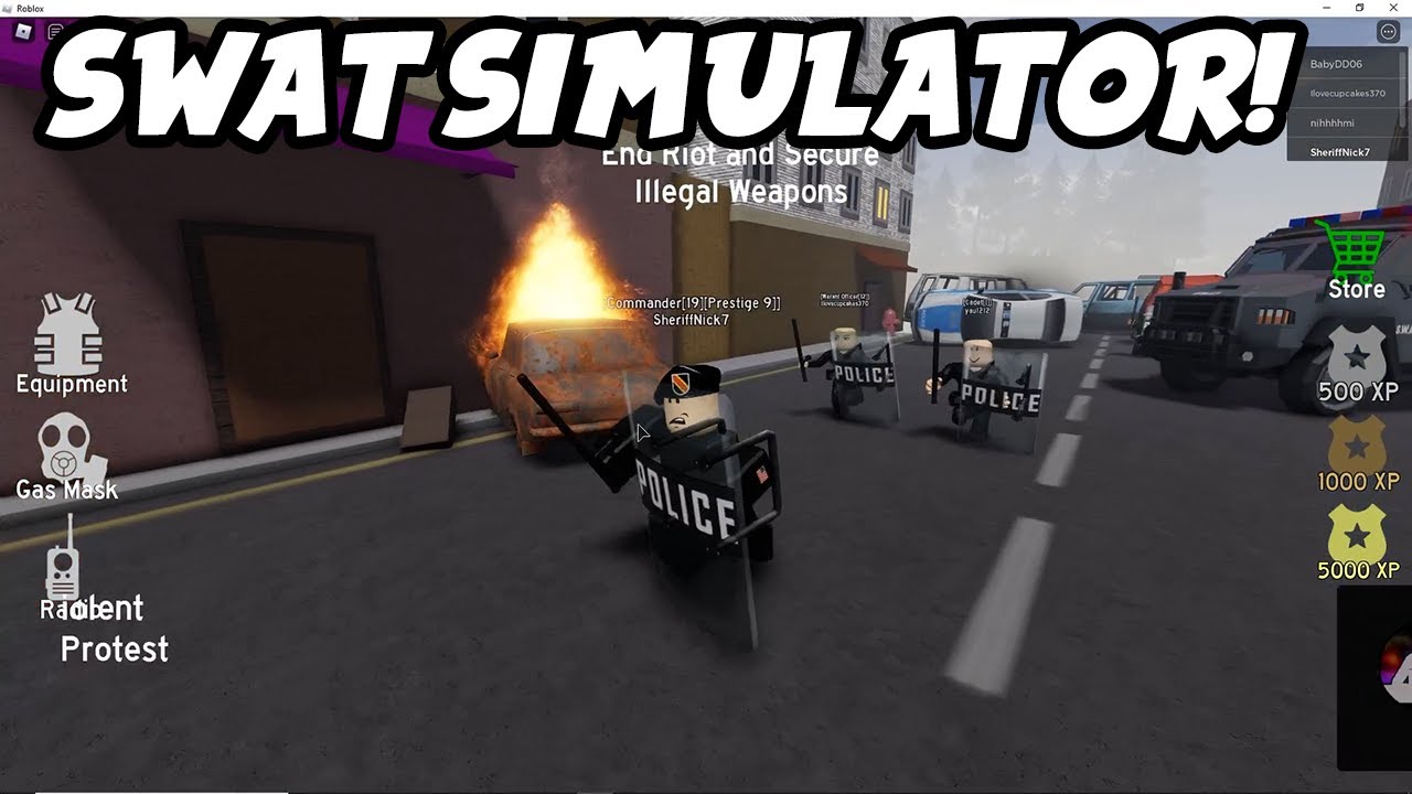 Stopping The Riots in Roblox Swat Simulator! - YouTube