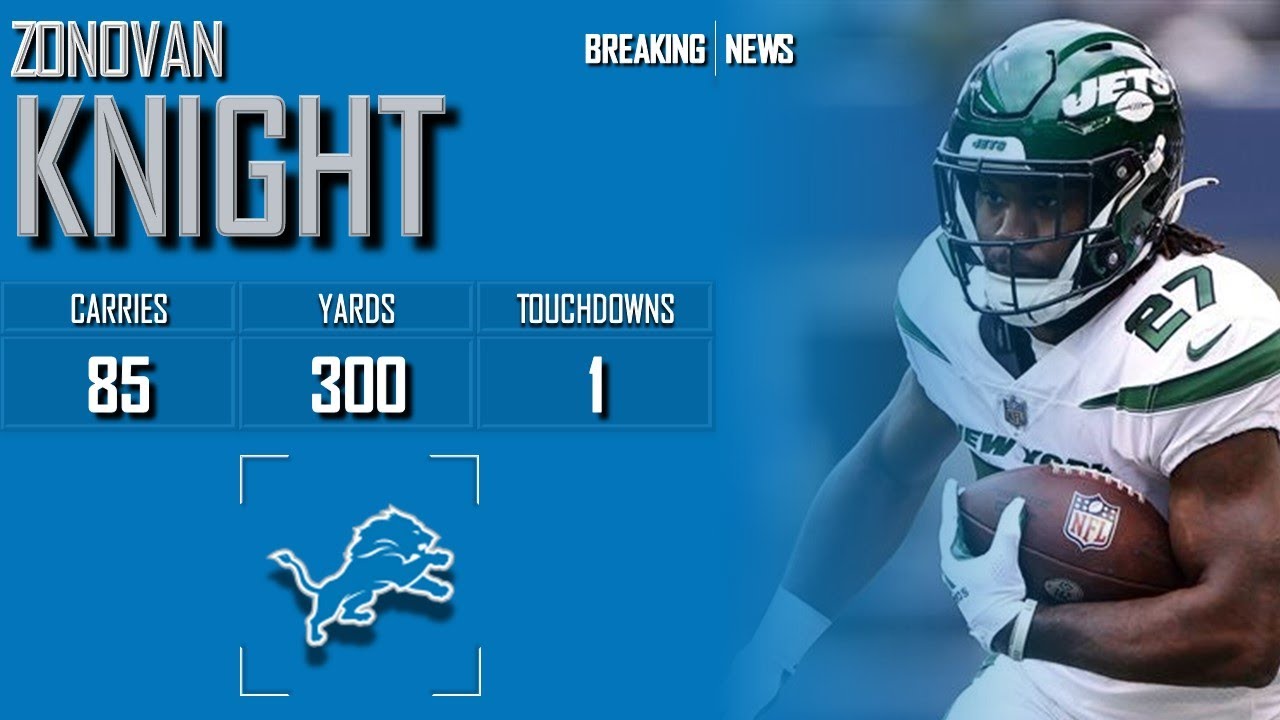 DETROIT LIONS: Zonovan Knight ᴴᴰ - YouTube