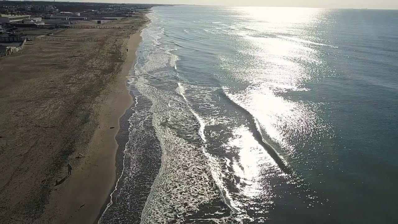 Fregene: Erosione del mare a Fregene dal drone (DJI Mavic pro ...