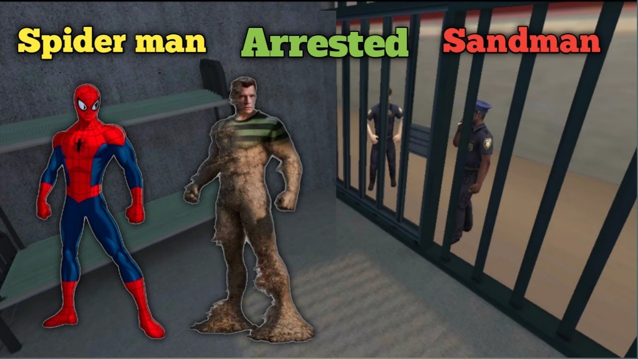 vice town Arstted sandman & Spider man Rope Hero vice town - YouTube