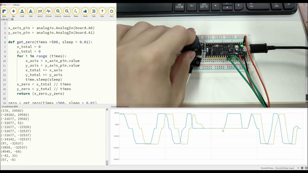 Bananna Pi Bpi Picow S3 Use A Dual Axis Joystick Circuitpython Youtube