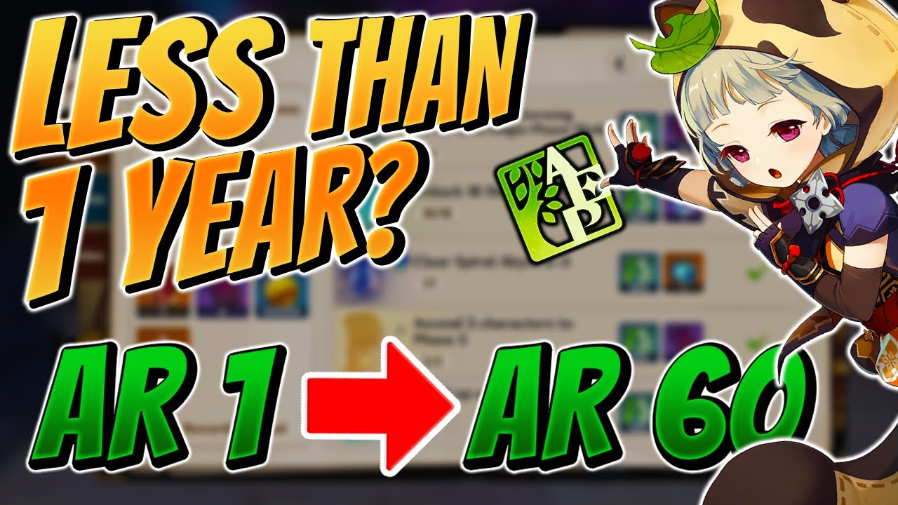 How To Get AR 60 in Less Than a YEAR !?! (Genshin Impact) - YouTube