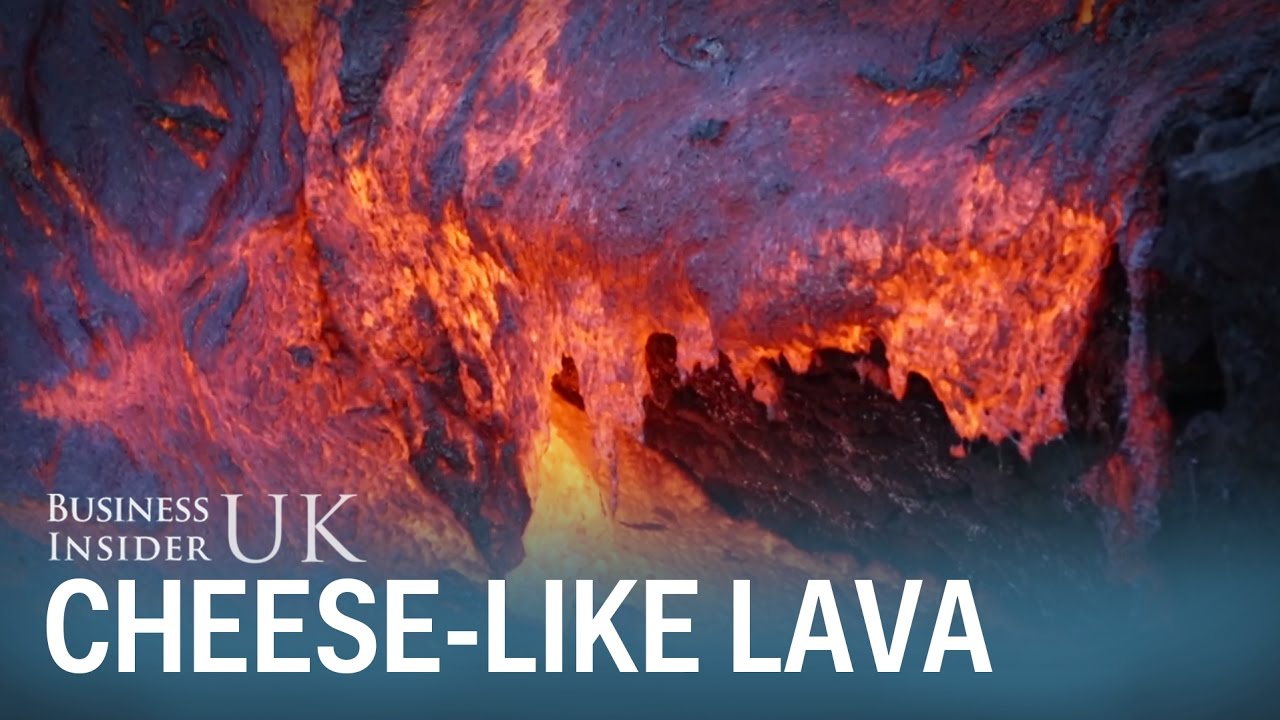Lava oozes like melted cheese in this stunning time-lapse video - YouTube