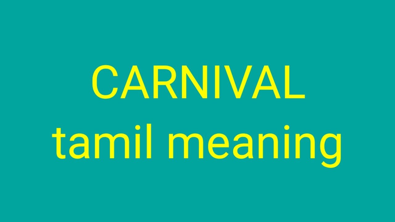 CARNIVAL Tamil Meaning sasikumar YouTube carnival-tamil-meaning-sasikumar-youtube