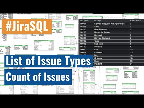Jira SQL Query - Get issue types with count of issues - YouTube