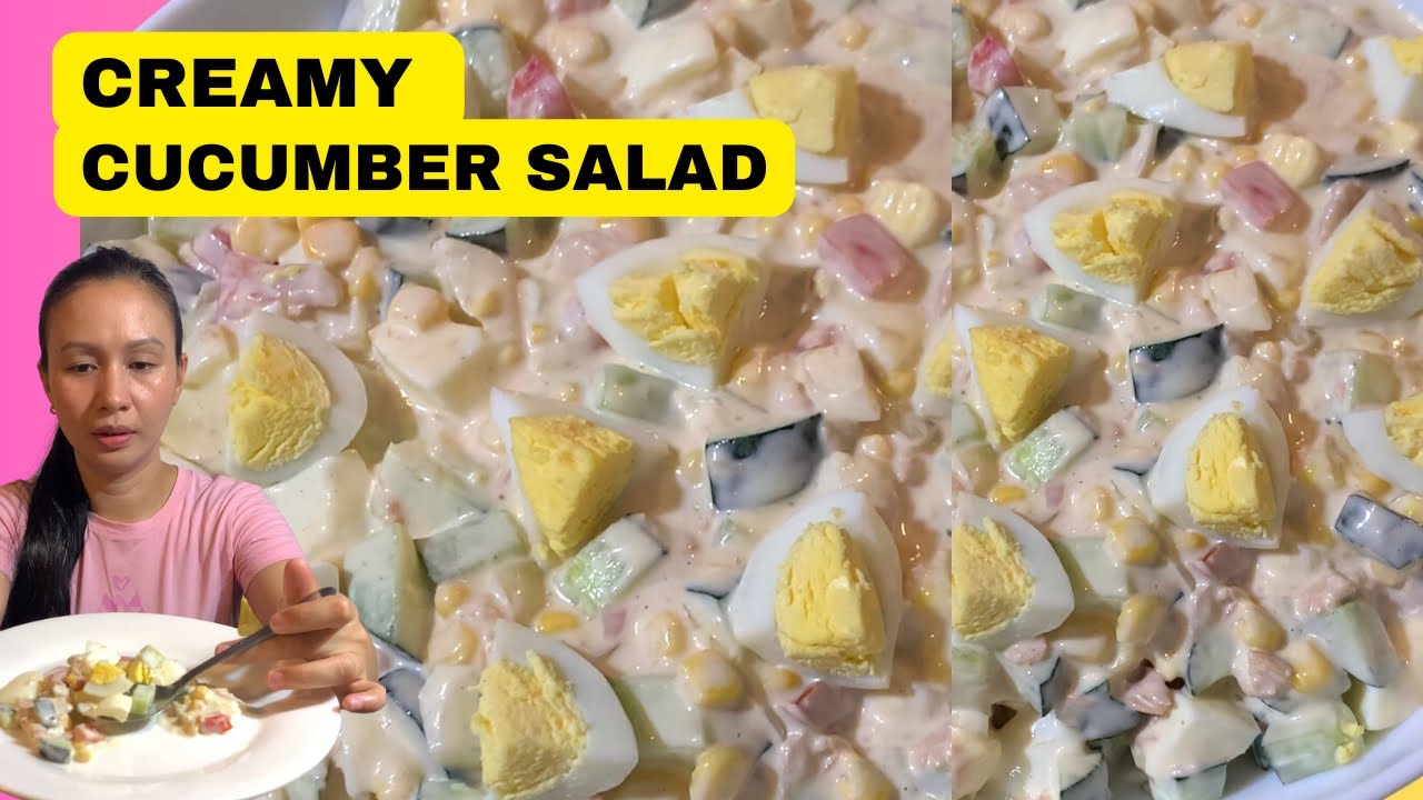 CREAMY CUCUMBER SALAD | team chef Chris - YouTube