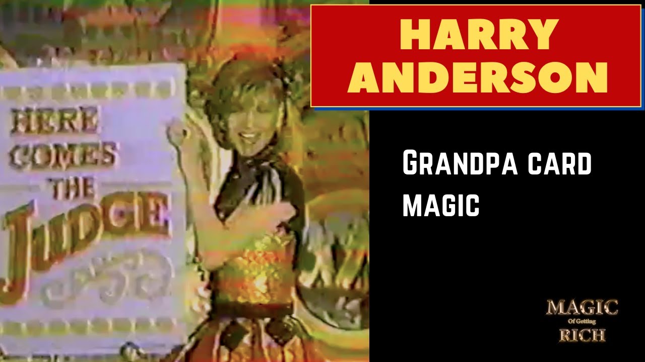 Harry Anderson Grandpa card magic. Beautiful Story!!!! - YouTube