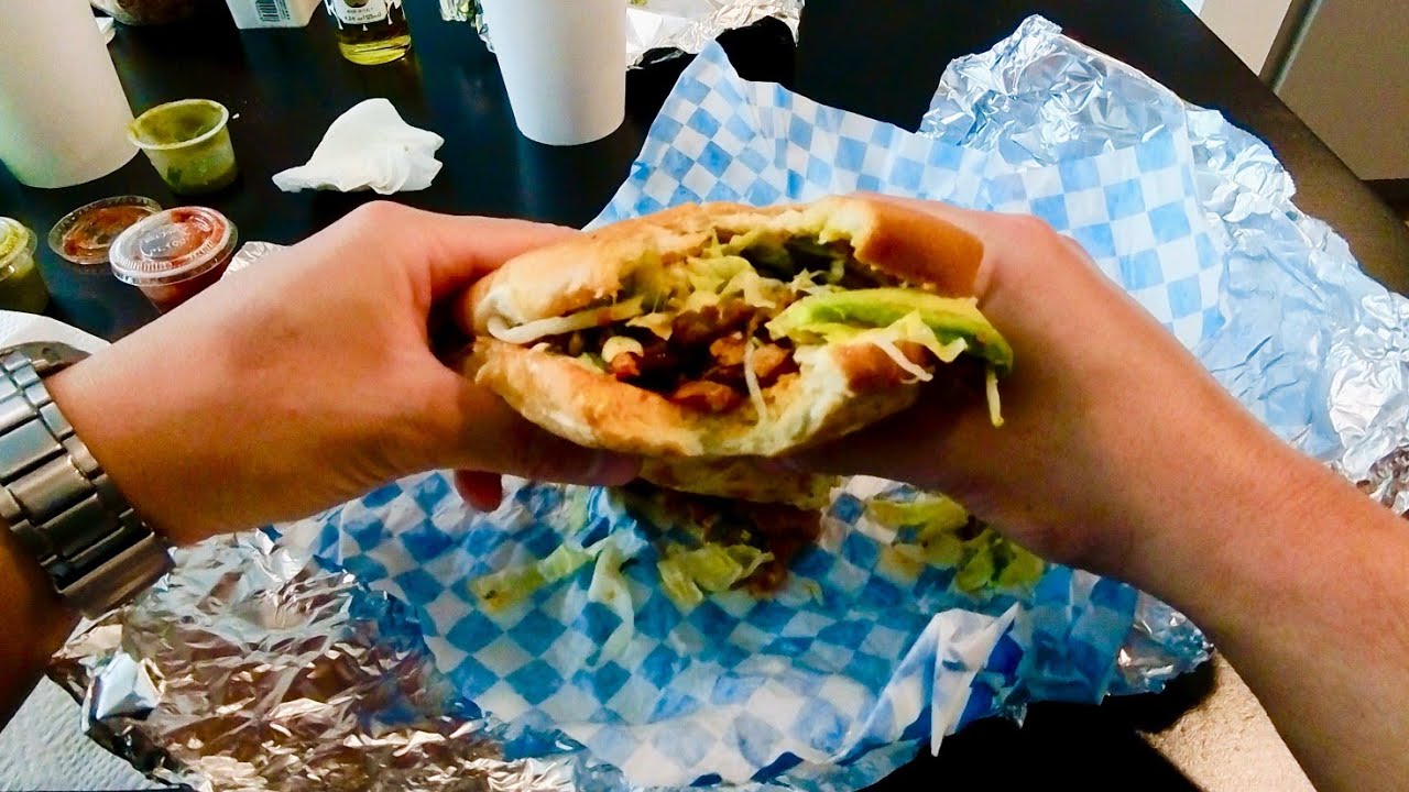 Satisfying Adobada Torta! POV Eating at El Saborcito - YouTube