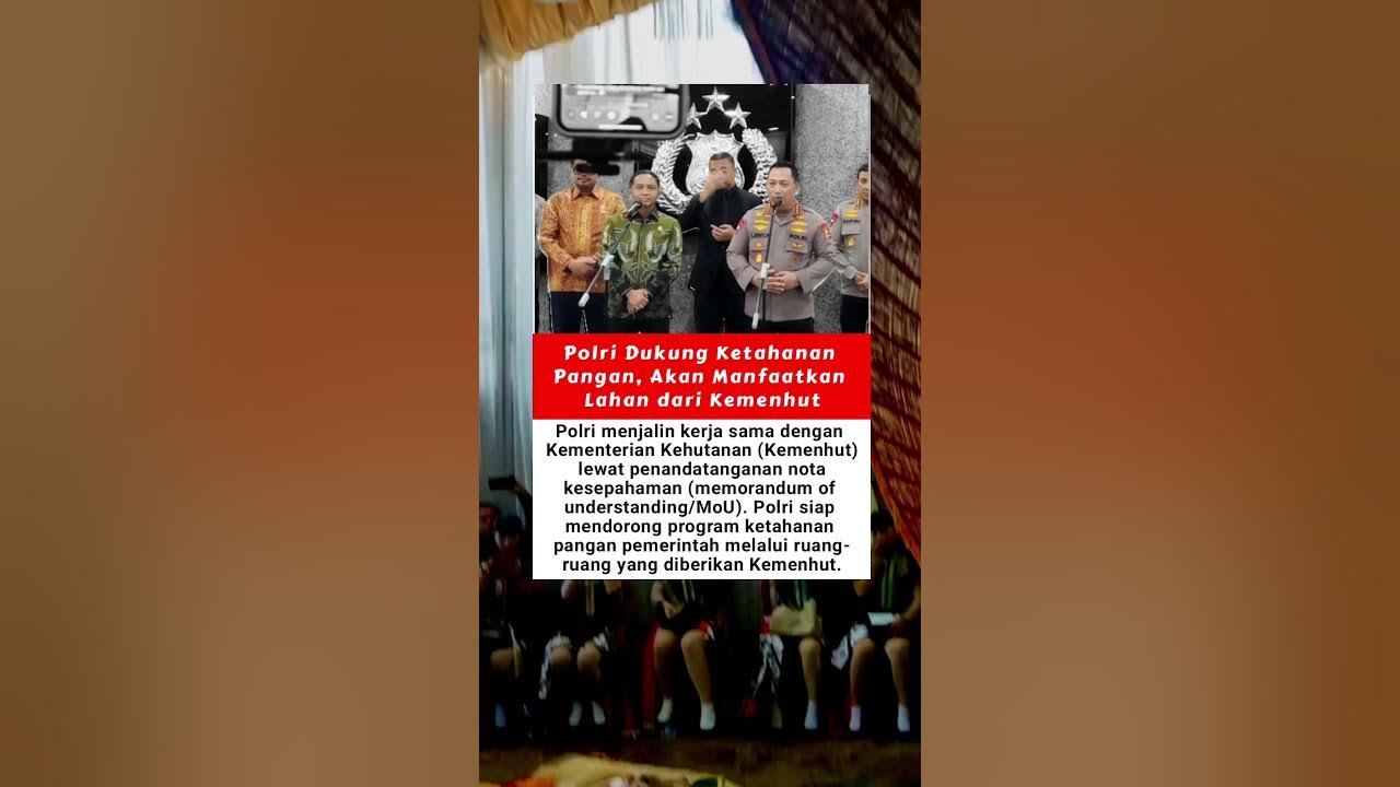 Polri Dukung Ketahanan Pangan, Akan Manfaatkan Lahan dari Kemenhut - YouTube