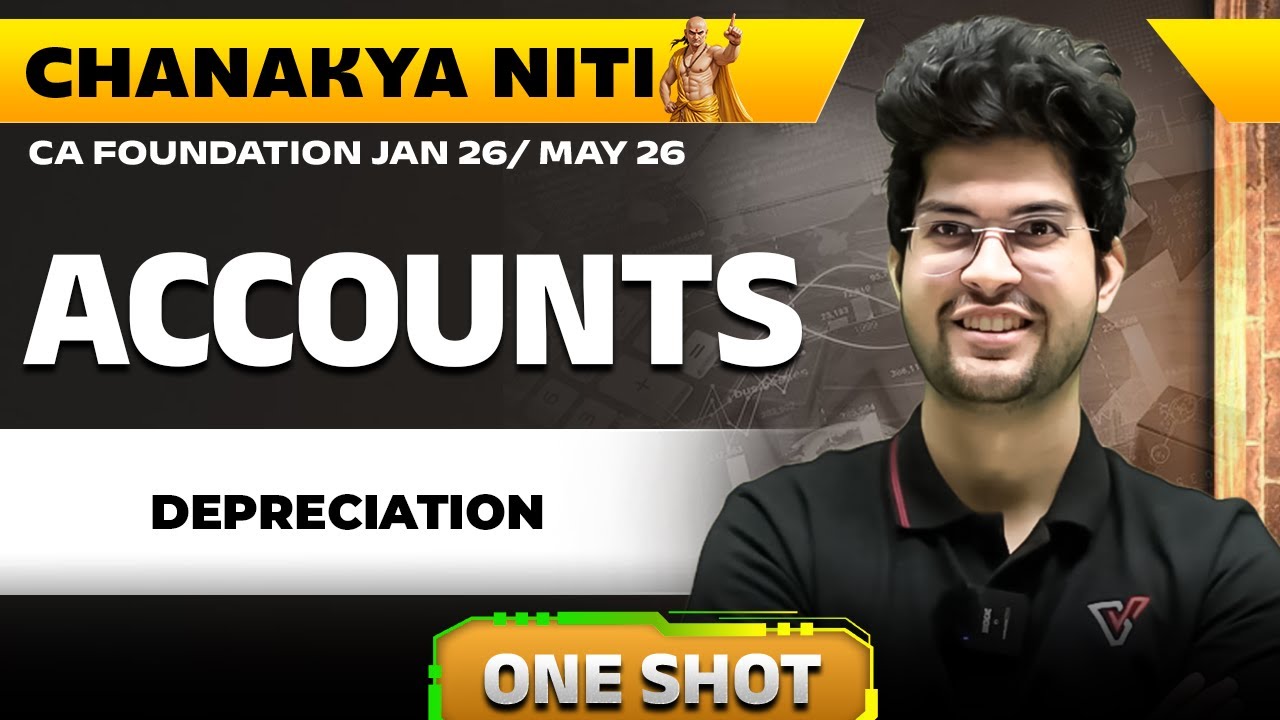 Depreciation CA Foundation Accounts | One Shot Depreciation ...