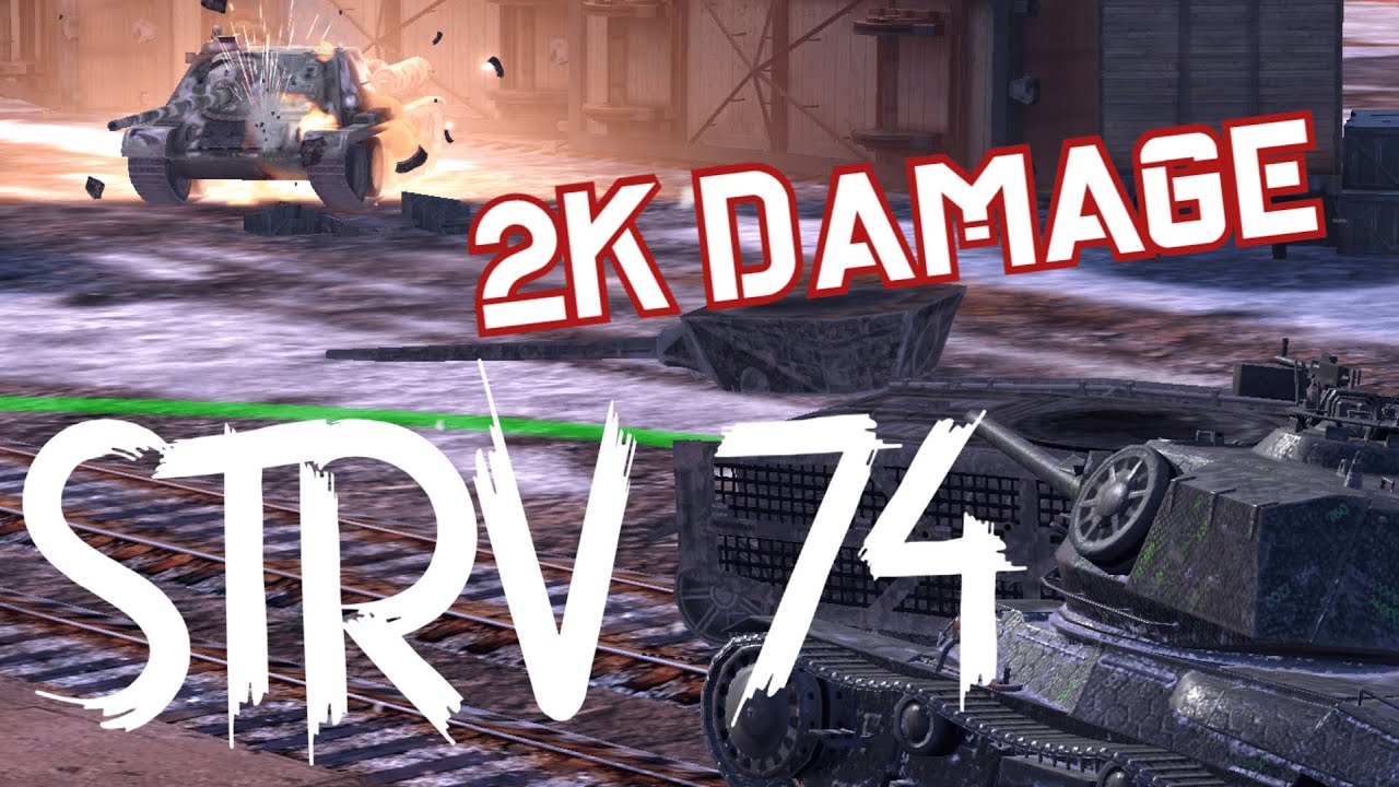 This Strv 74 Game Was INSANE! 1954 Damage | WoT Blitz Supremacy - YouTube