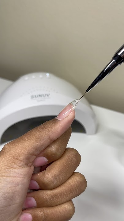 Gel x overlay method for strong nails! #gelnails #gelx #biab #diygelnails #strongnails - YouTube