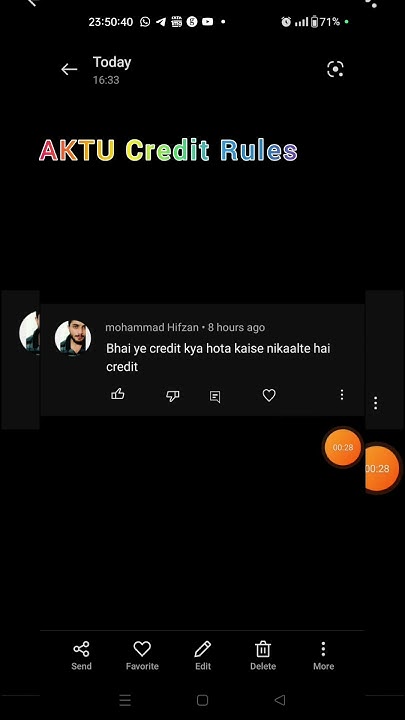 Aktu Credit क्या होता है🤔 AKTU Credit Rules, Aktu Passing Marks Criteria - YouTube