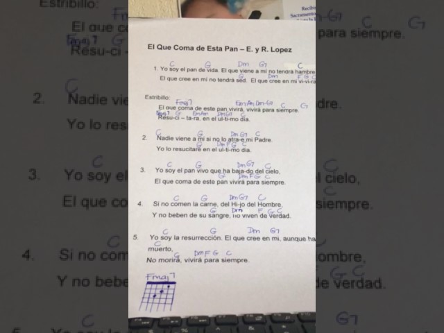 El Que Coma De Este Pan - Canto de Comunion Chords - Chordify
