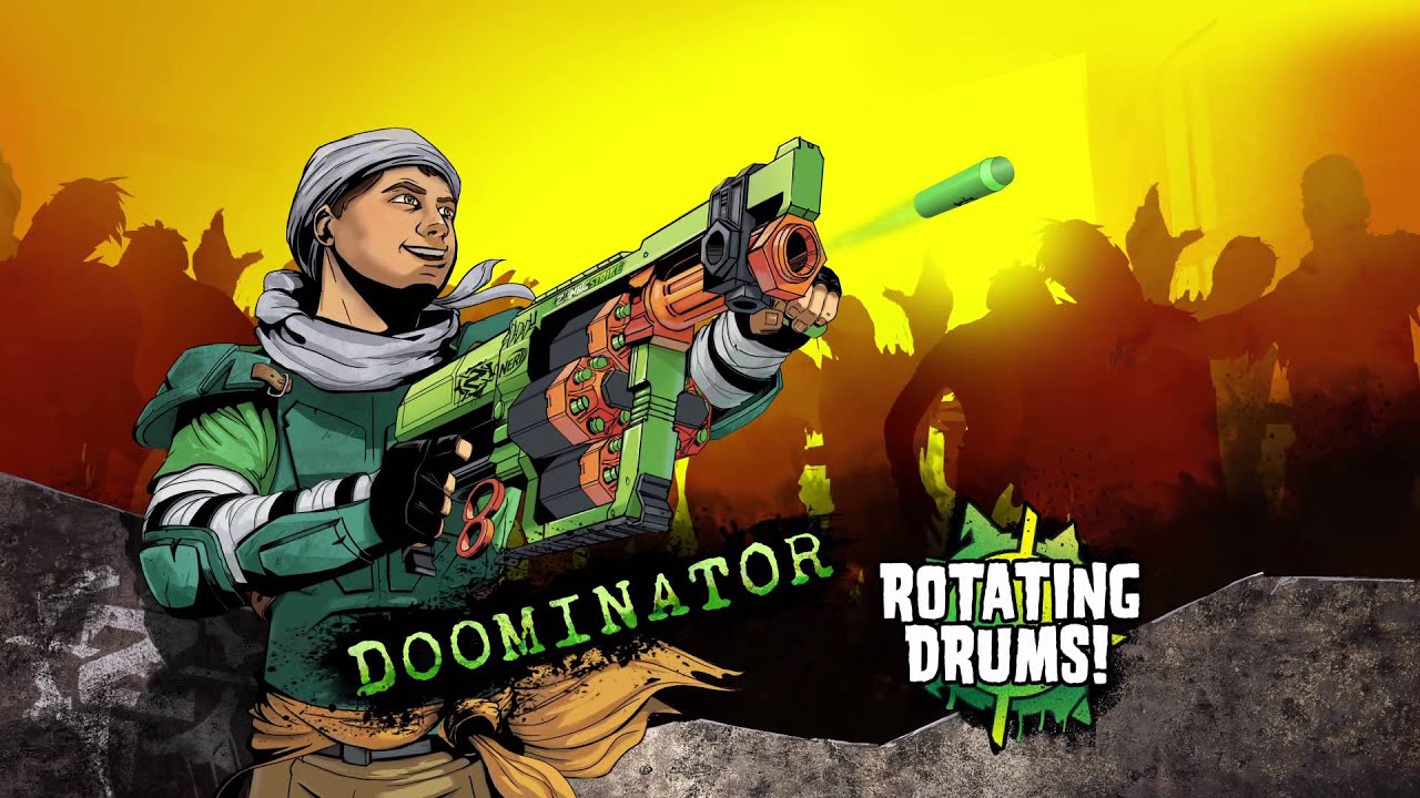 Nerf Zombiestrike Doominator - YouTube