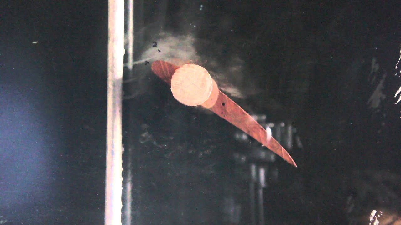 Smoke Flow Visualization: Flow Past Aerofoil (Angle of Attack 40 Degree ...