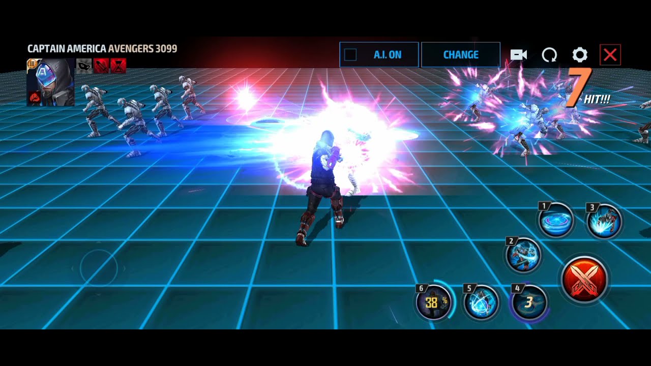 Captain America in Avengers 3099 suit skills preview | Marvel Future ...