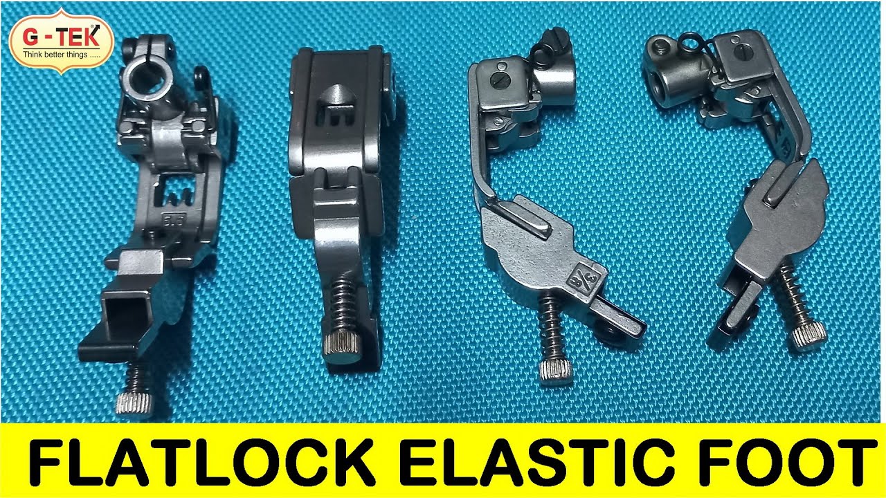 Elastic Foot / Lace Patti Attach Foot For Flatlock Machine - YouTube