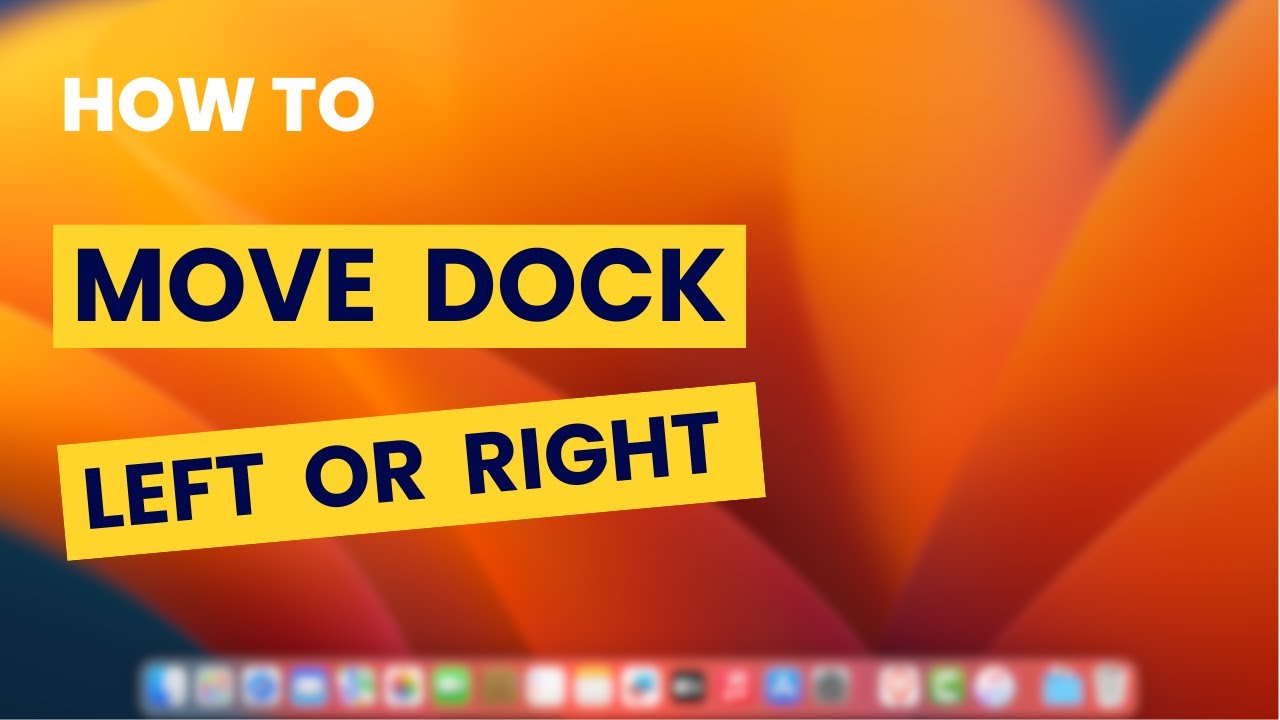 How To Move Your Dock to the Left or Right on Your Mac - YouTube
