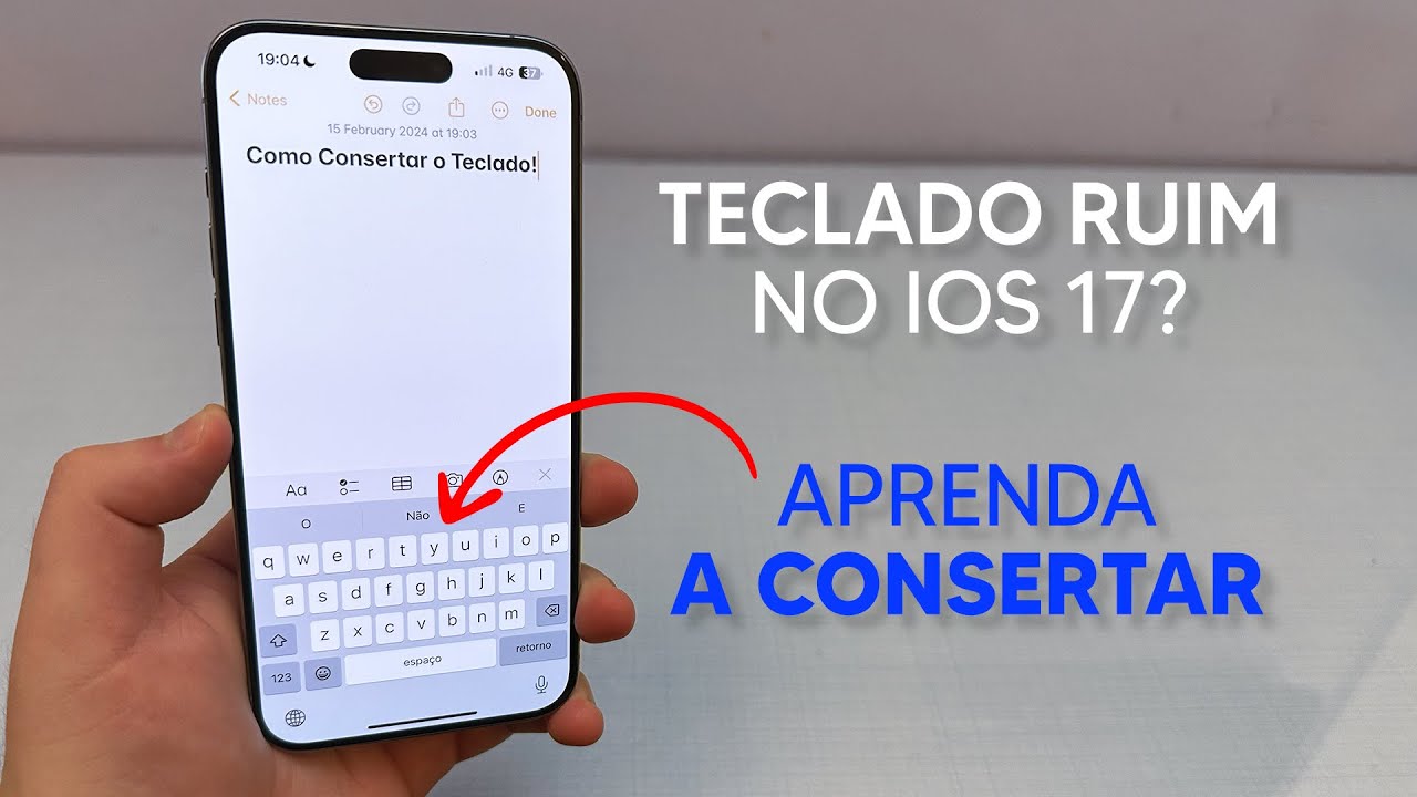 Como Consertar os PROBLEMAS DO TECLADO do iPhone no iOS 17! - YouTube