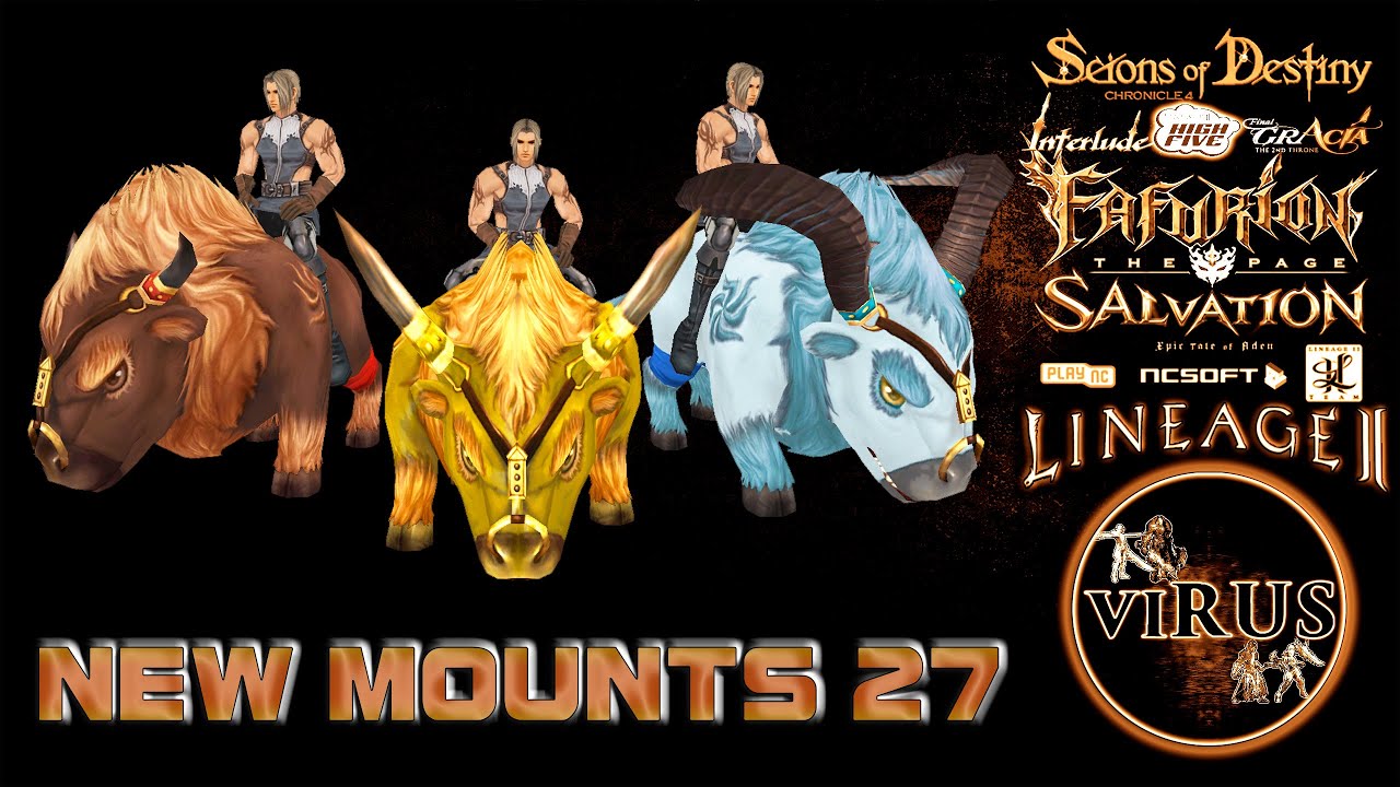 New Mounts 27. LINEAGE II. Any Chronicles √i®uS - YouTube