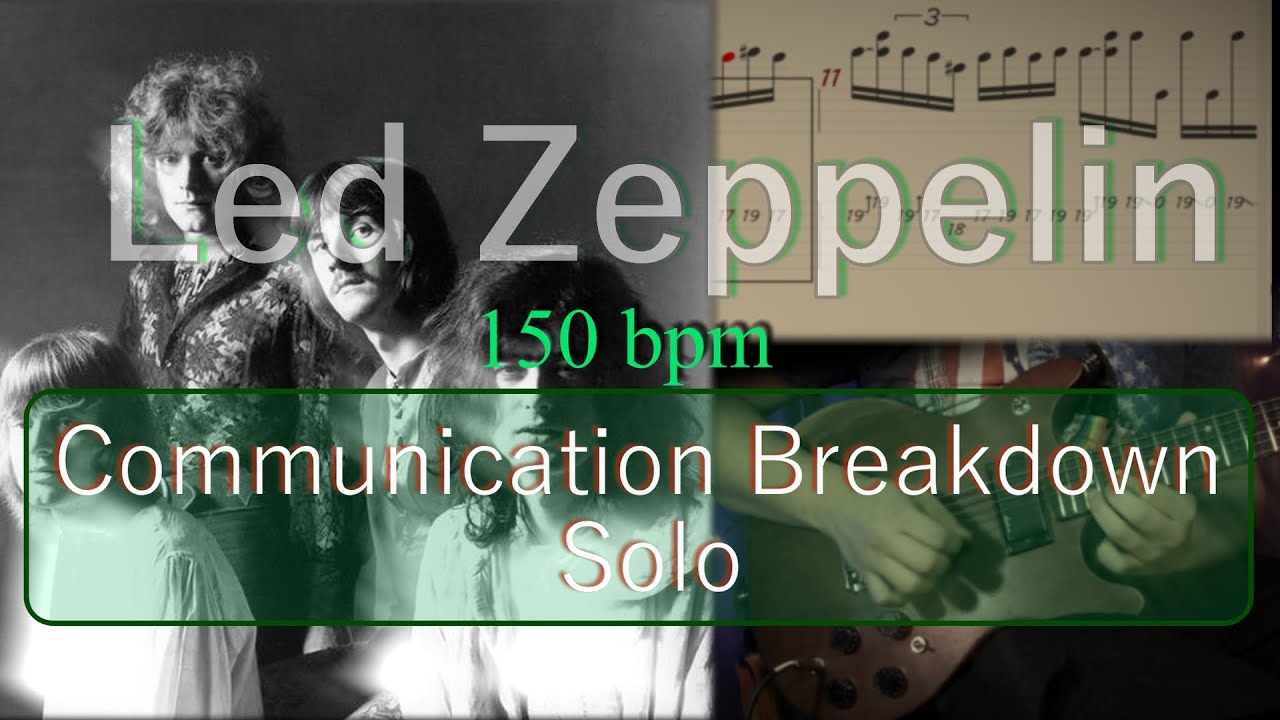 Led Zeppelin - Communication Breakdown (How To Play) Original Solo by ...