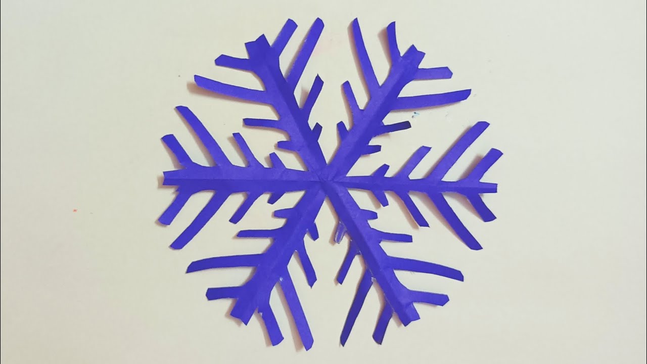 How to make a simple paper snowflake | DIY | Step by step | Simple ...