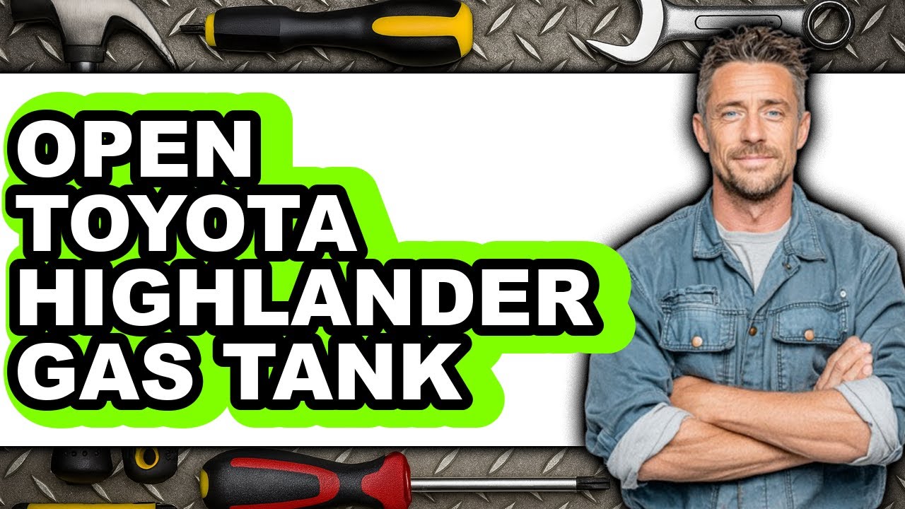 How To Open Toyota Highlander Gas Tank (Easy Method) - YouTube