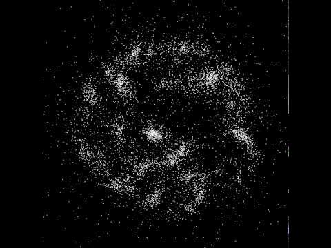 n-body simulation in CUDA - YouTube