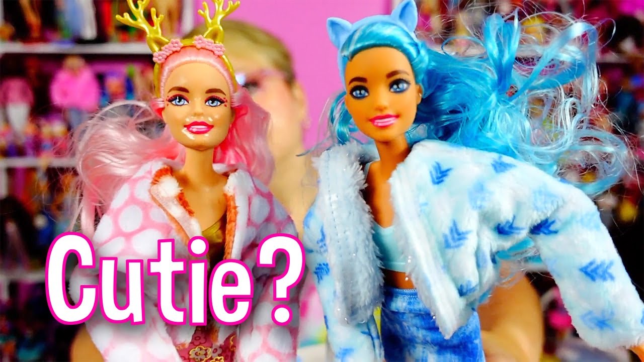 Barbie Cutie Reveal Dolls Reindeer and Husky or Giraffe? - YouTube
