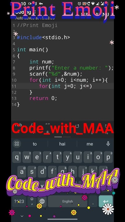 #26 || Print Emoji ️ || #tech #shorts #c #coding #programming #c_programming - YouTube