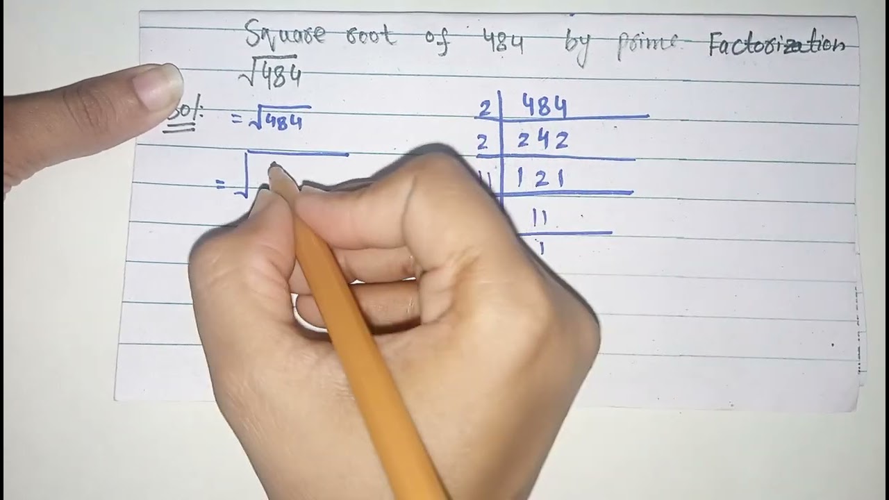 Square Root Of 484 By Prime Factorization Method YouTube Square Root Of 484 By Prime Factorization Method YouTube