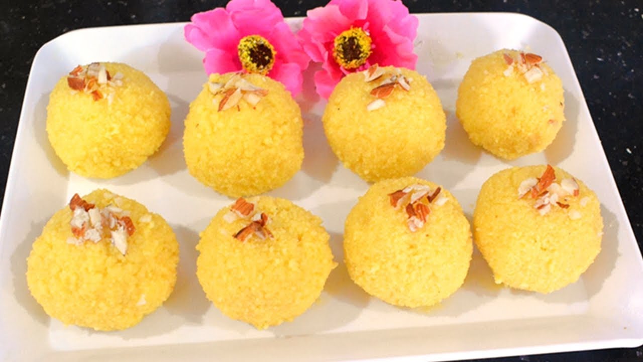 Paneer Kesar Ladoo - Kesar Malai Ladoo Recipe - YouTube