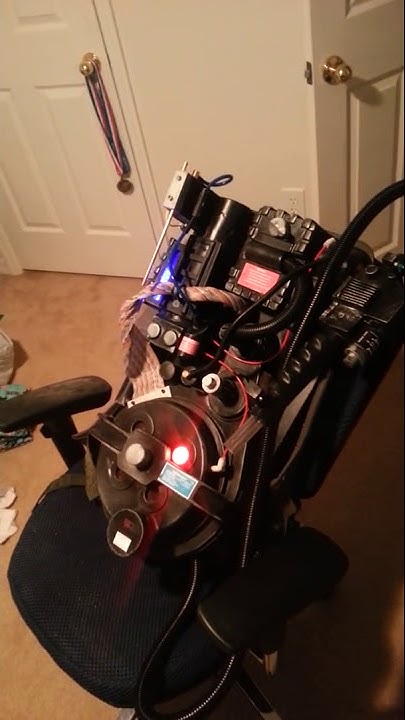 Proton pack lights complete! - YouTube