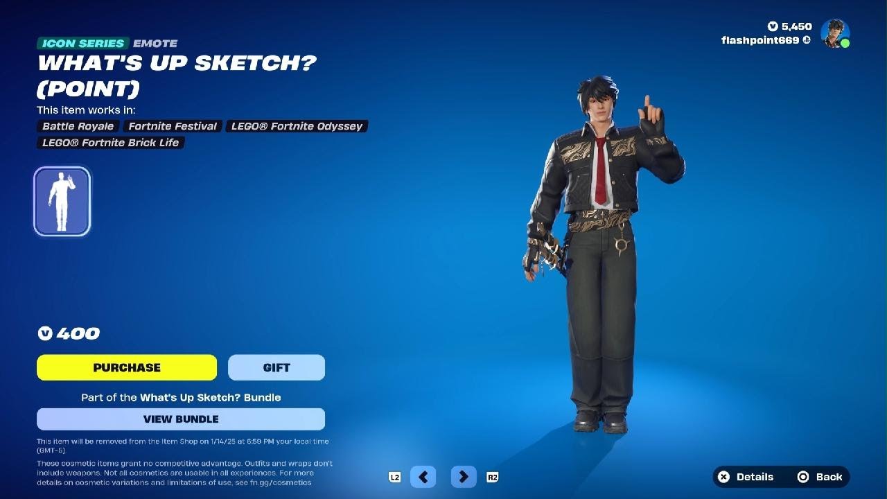 Fortnite What's Up Sketch Emotes Showcase - YouTube