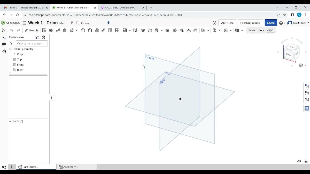 CAD Class Week 1 - Onshape (Part 2) - YouTube