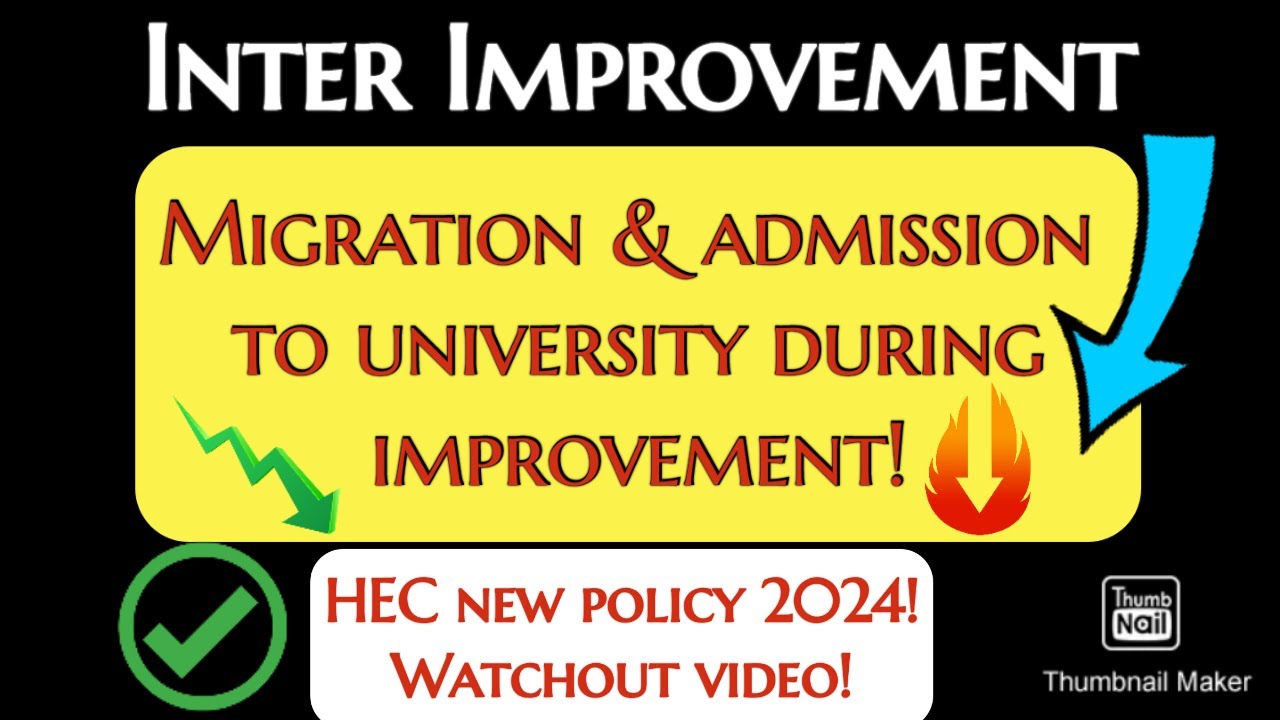 Improvement and admission to university - Migration and transfer to ...