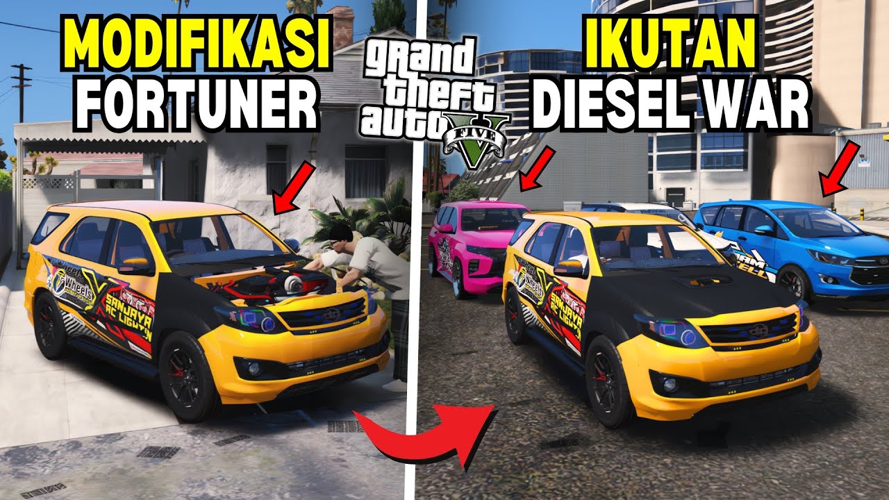 Aku Modifikasi Mobil Fortuner Diesel Untuk Ikut Diesel War di GTA 5 MOD ...