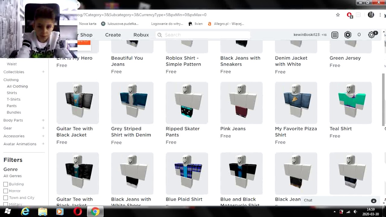darmowe ubrania na roblox i takie sobie robuxy - YouTube