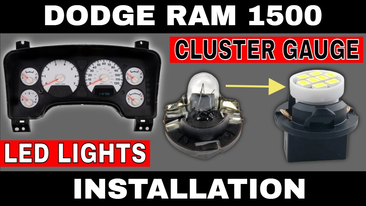 Dodge Ram 3rd Gen Gauge Cluster LED Light Installation (JOATD) - YouTube