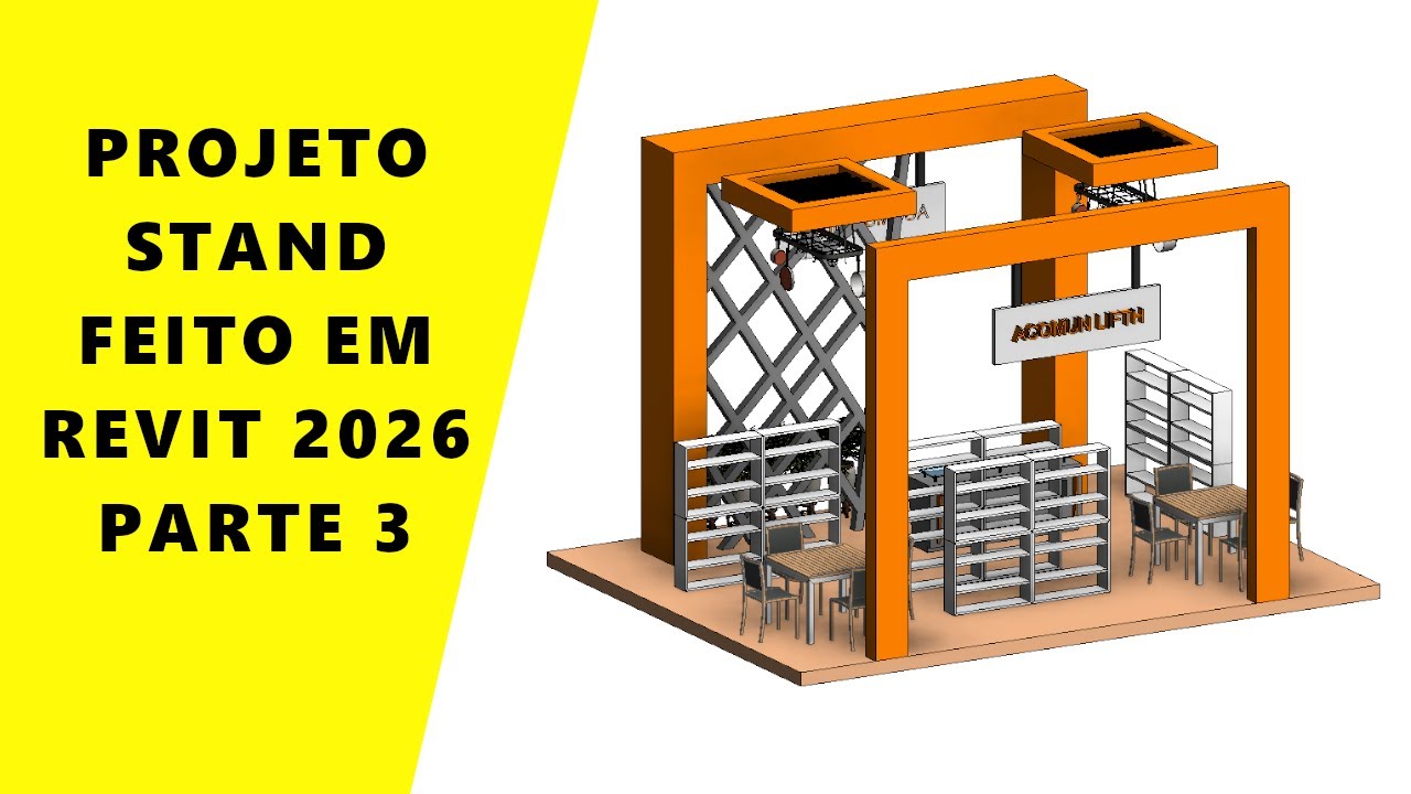 Projeto de stand Fetio em revit Parte 3 - YouTube